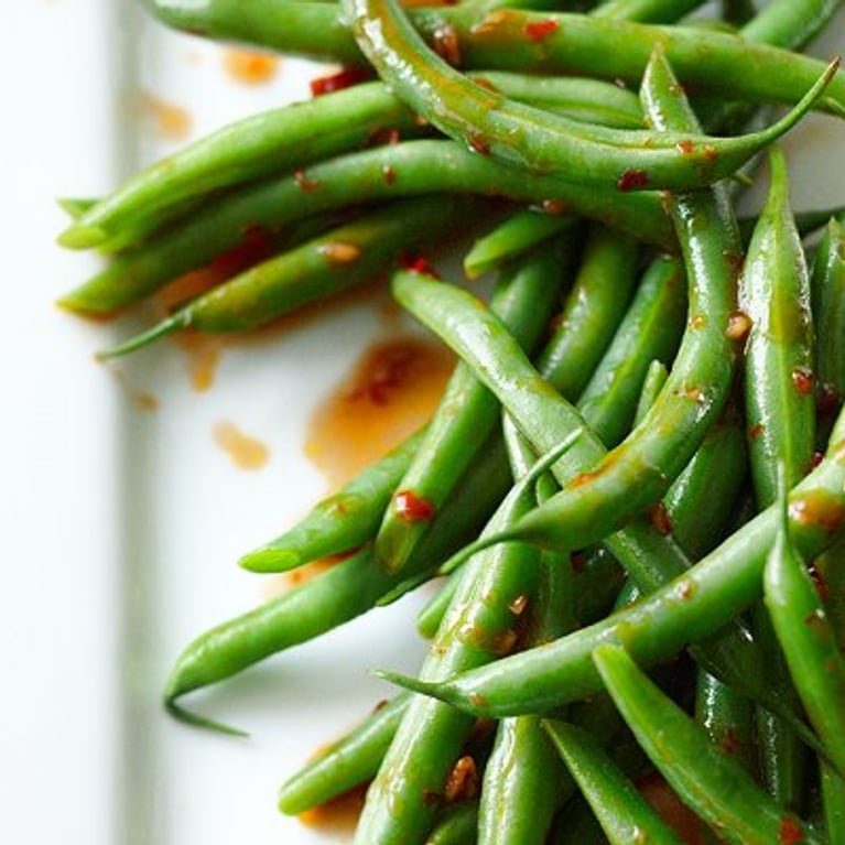 Haricots verts au beurre et au pesto - Châtelaine